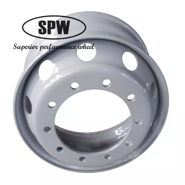 Tubeless steel truck wheel with rim size 22.5 x 8.25 for 11R22.5 tire ...